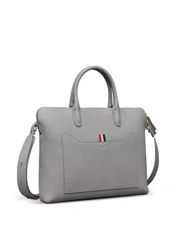 Thom Browne Leather Tote Bag
