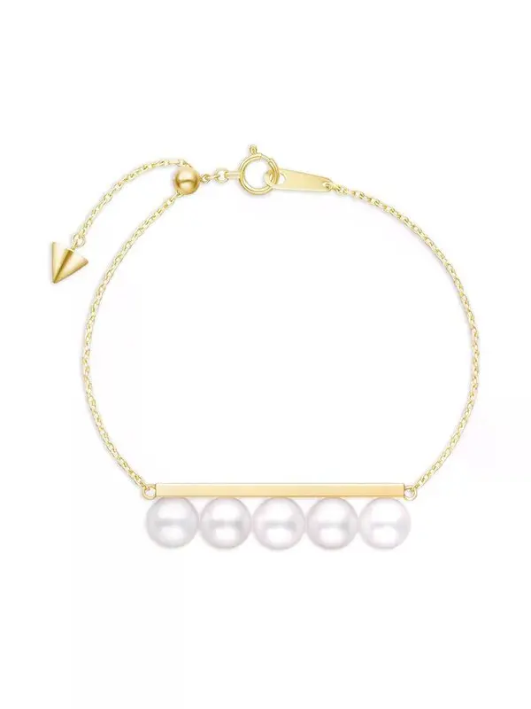 TASAKI 18kt Yellow Balance Signature Bracelet - Gold