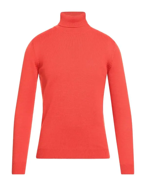 ROBERTO COLLINA Turtleneck Merino Wool Sweater - Orange