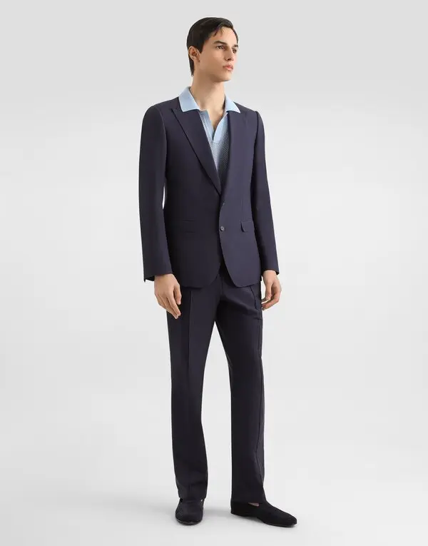 Dolce & Gabbana Single-breasted Silk-blend Gabardine Taormina Jacket - Blue