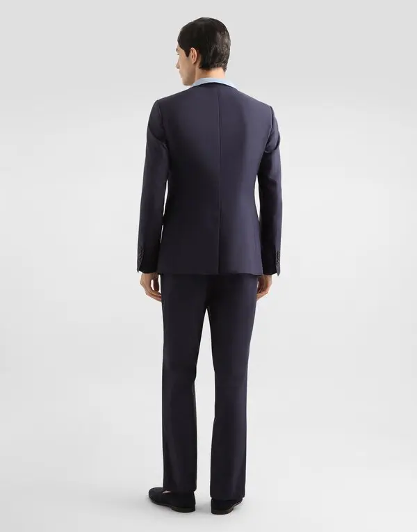 Dolce & Gabbana Single-breasted Silk-blend Gabardine Taormina Jacket - Blue