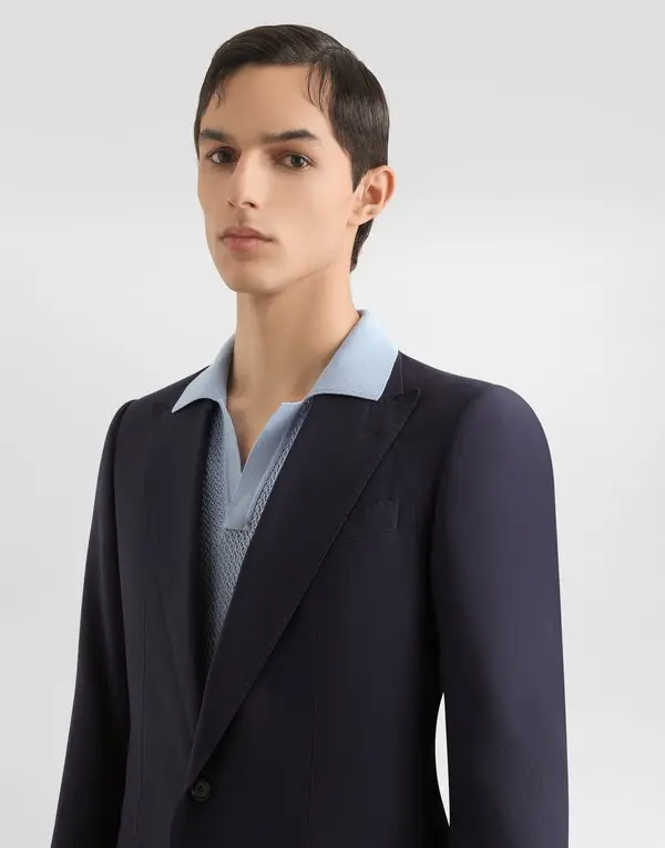 Dolce & Gabbana Single-breasted Silk-blend Gabardine Taormina Jacket - Blue