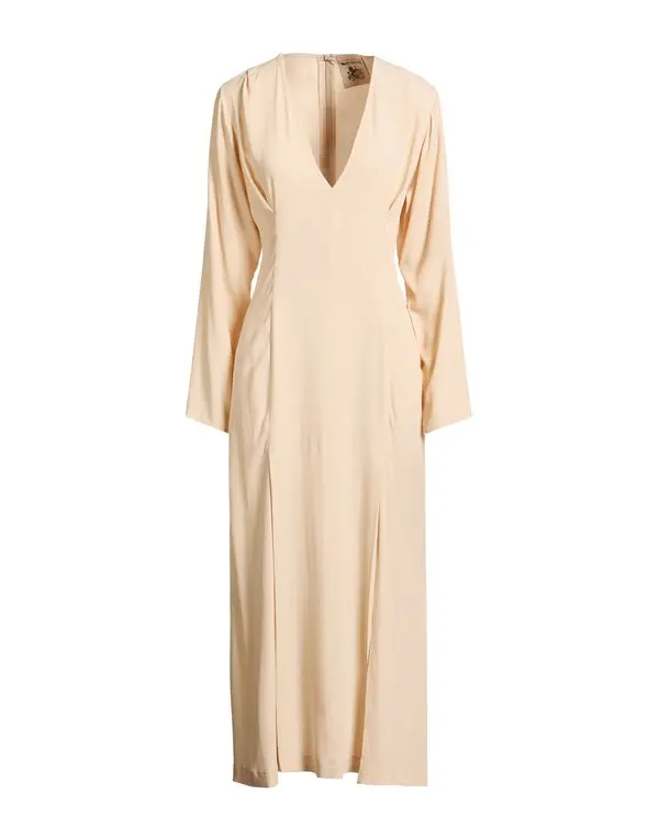 SEMICOUTURE Midi Dress In Acetate And Silk