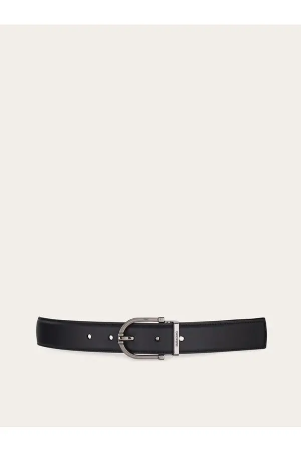 FERRAGAMO Adjustable Reversible Belt - Blue