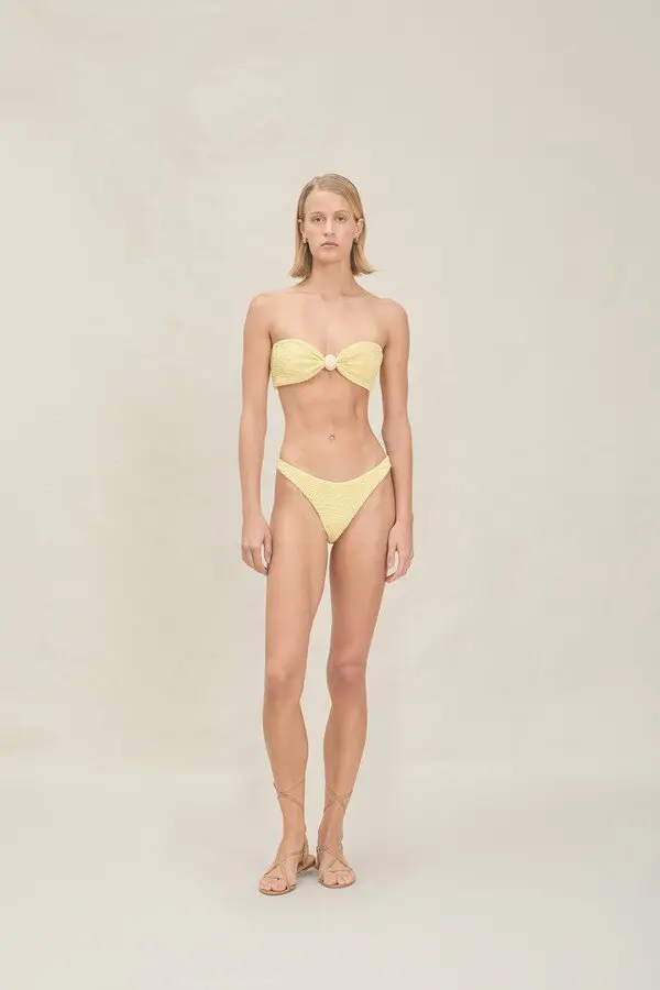 Devon Windsor Noah Bandeau Top - Yellow