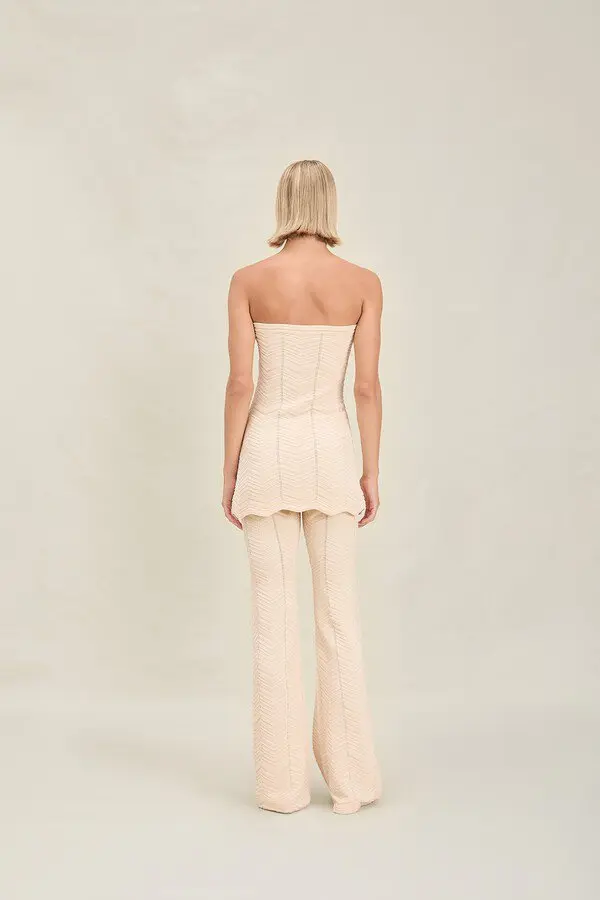 Devon Windsor Timmy Knit Pant - White