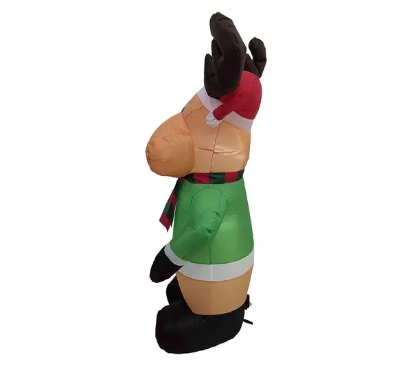 NORTHLIGHT Inflatable Moose Yard Christmas Deco 4.25