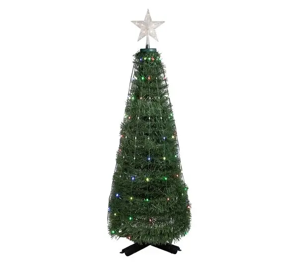 NORTHLIGHT 4' Pop Up Artificial Outdoor Christm As Tree - One-color