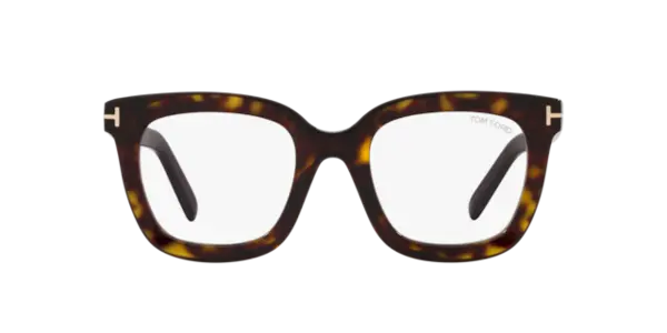 TOM FORD Square Tortoiseshell Eyeglasses - Écaille De Tortue Noir