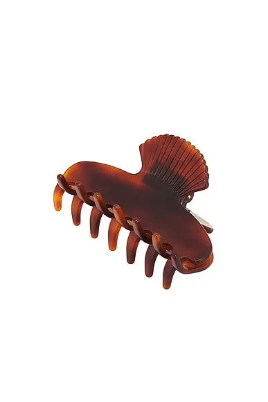 SOPHIE BUHAI Small Fan Shell Hair Claw - Tortoise