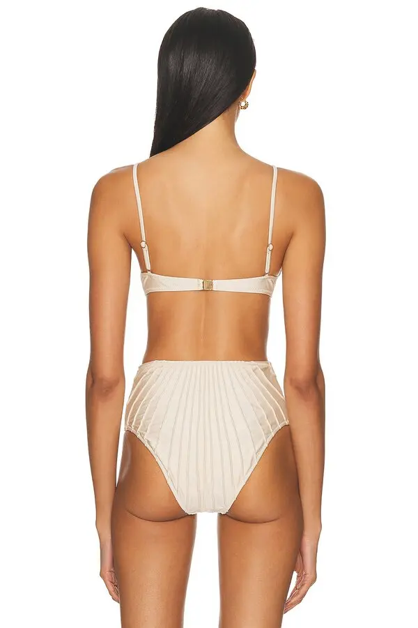 SHANI SHEMER Clio Bikini Top - Macademia