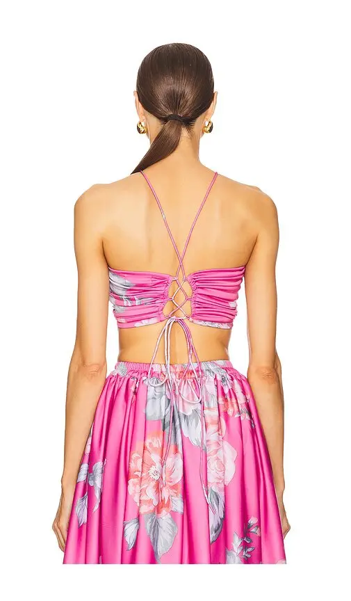 L'IDEE Jardin Ruched Top - Pink
