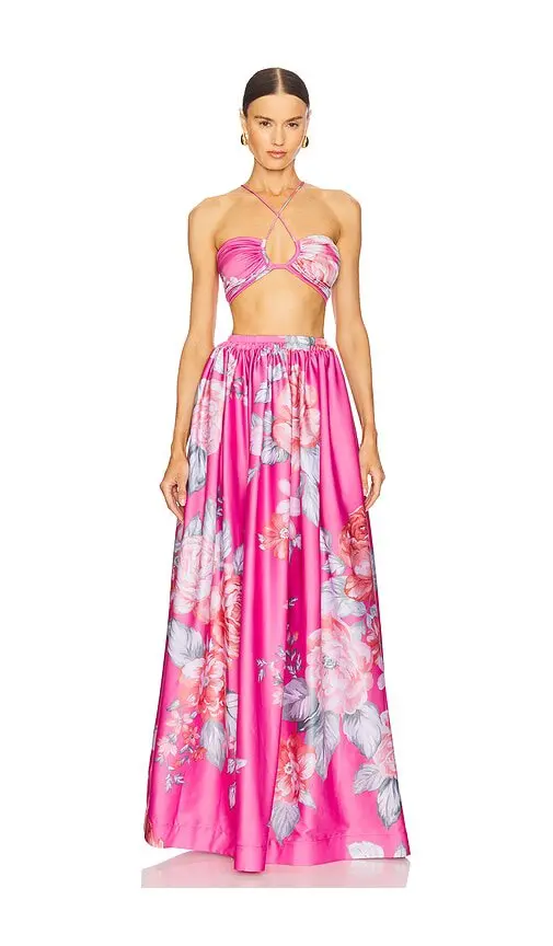 L'IDEE Jardin Ruched Top - Pink
