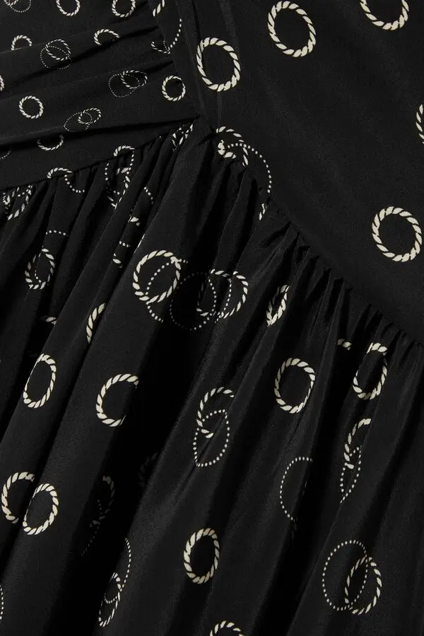 Isabel Marant Étoile Calliope Strapless Printed Midi Dress