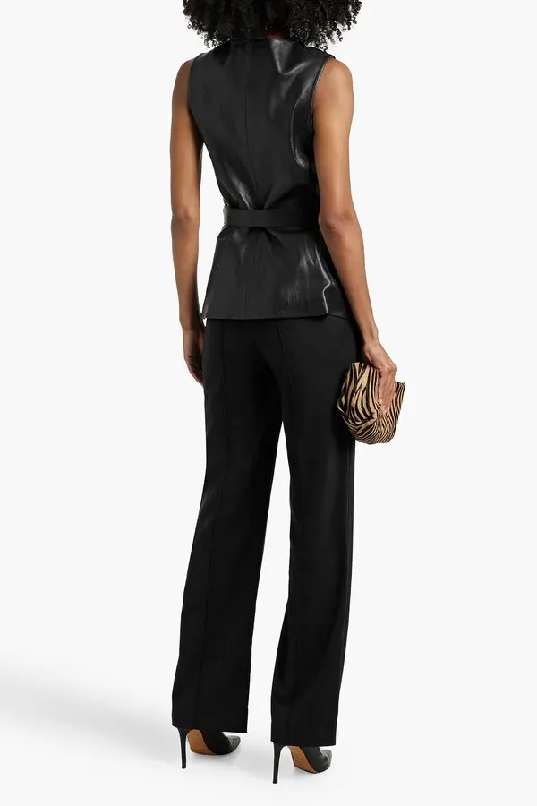 Isabel Marant Étoile Sorokia Lyocell-blend Straight-leg Pants - Black
