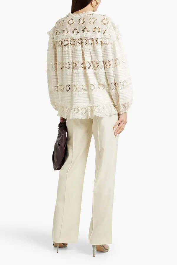 Isabel Marant Étoile Sorokia Straight-leg Lyocell-blend Pants - Ivory