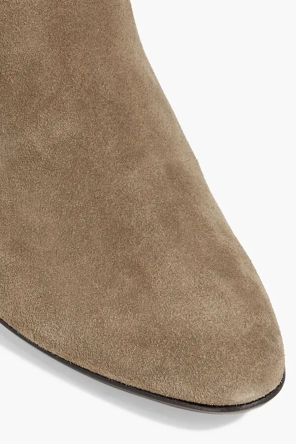 Isabel Marant Dacken Suede Ankle Boots - Taupe