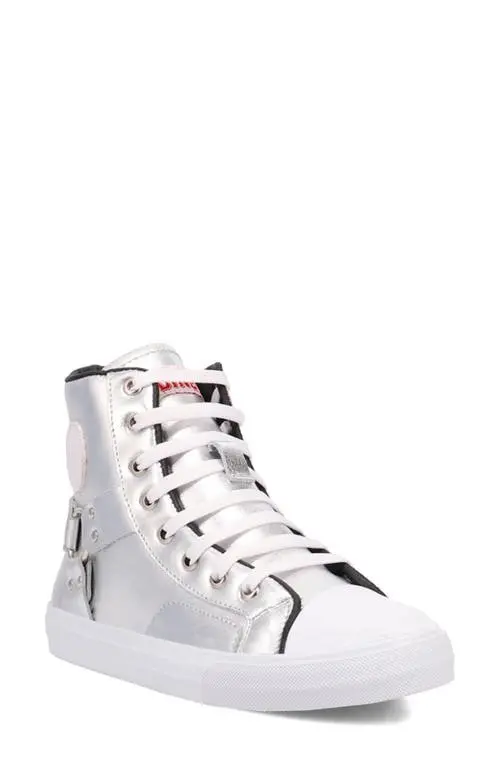 DINGO Knarly High-top Sneakers - Silver