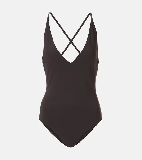Brunello Cucinelli Monili One-piece Swimsuit - Brown