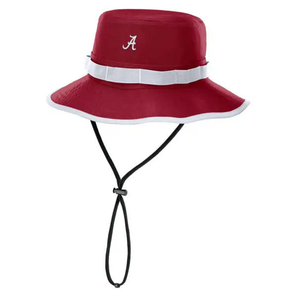 Nike Alabama Sideline Apex Gameday Boonie Dri-fit College Bucket Hat - Red