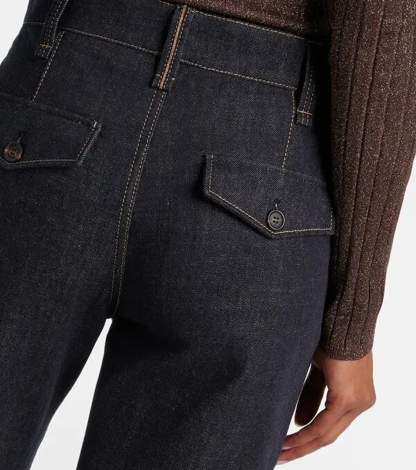 Brunello Cucinelli High-rise Wide-leg Jeans
