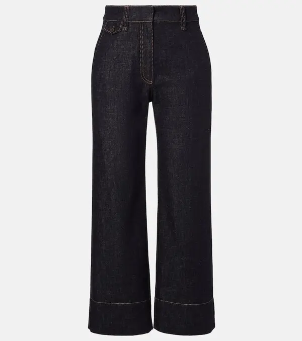 Brunello Cucinelli High-rise Wide-leg Jeans - Blue