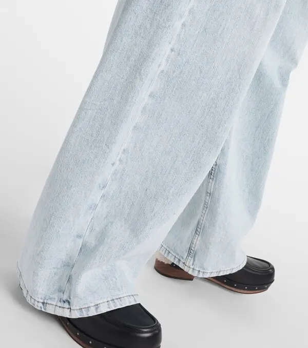 Brunello Cucinelli High-rise Wide-leg Jeans In Medium Wash - Blue