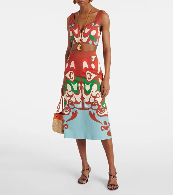 La DoubleJ Baia Printed Crop Top