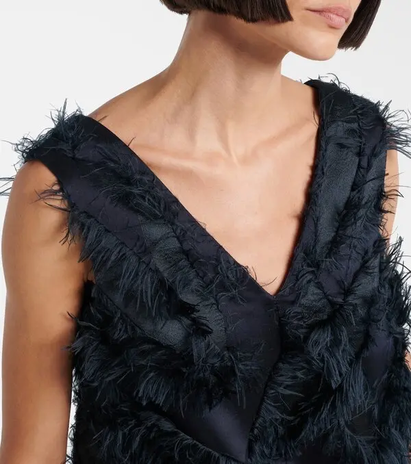 Brunello Cucinelli Fringed Minidress