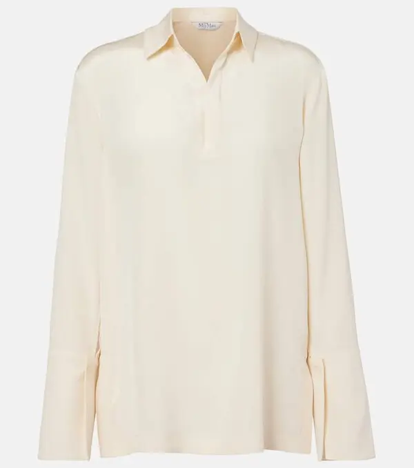 Max Mara Dover Silk-blend Cady Shirt