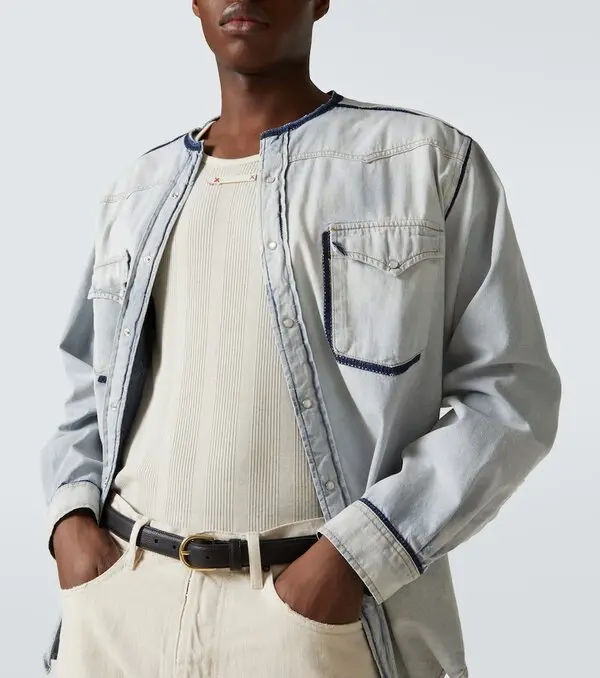 MAISON MARGIELA Embellished Denim Overshirt