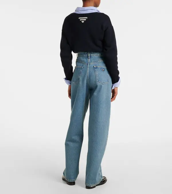 Prada High-rise Straight Jeans - Blue