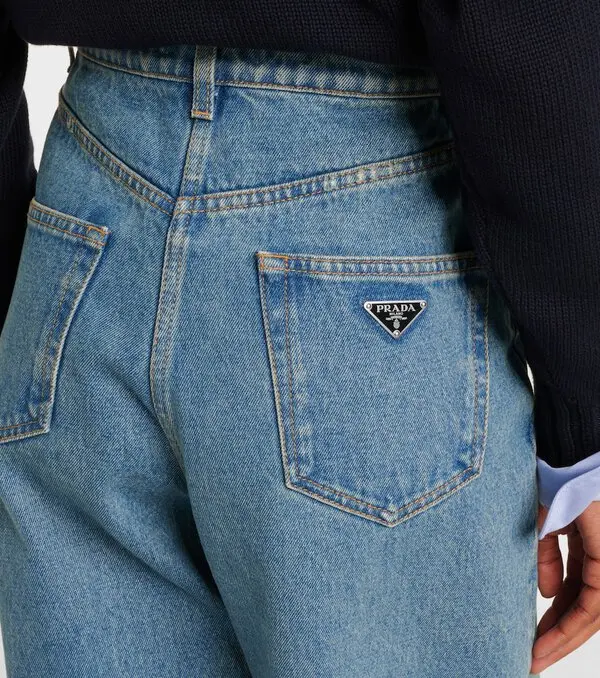 Prada High-rise Straight Jeans - Blue