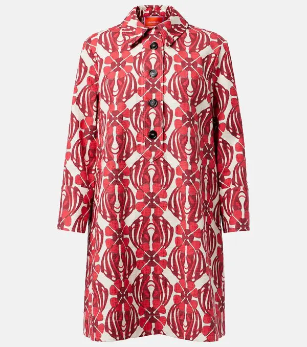 La DoubleJ Artemis Cotton Shirt Dress - Red