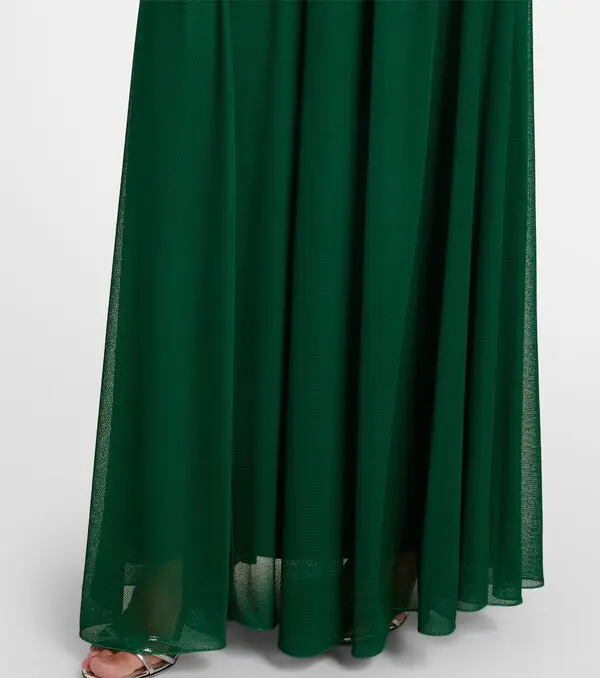 Max Mara Carnet Mesh Jersey Maxi Dress