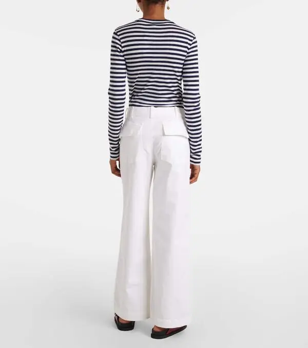 NILI LOTAN Leon Cotton Twill Cargo Pants