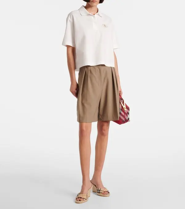 Burberry Check Espadrille Wedges