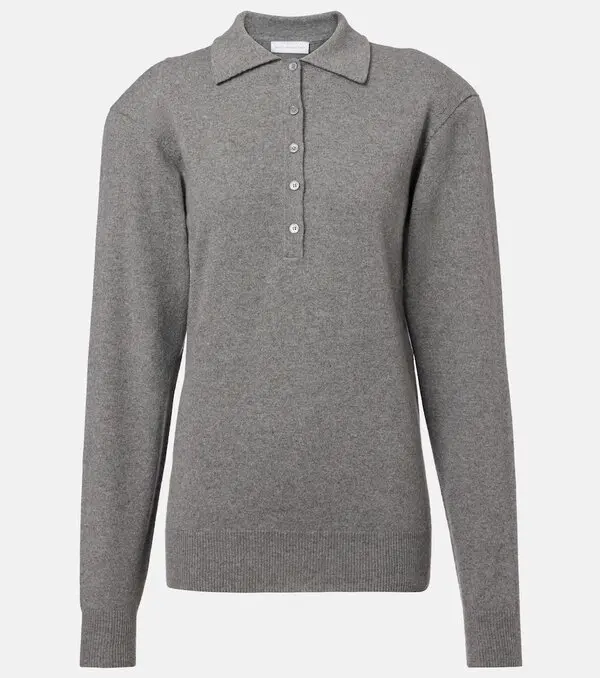 Stella McCartney Cashmere And Wool Polo Sweater - Grey