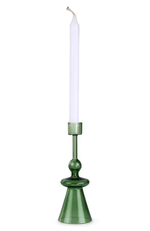 CASA AMAROSA Glass Candle Holder - Green