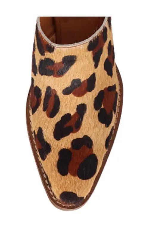 DINGO Calico Calf Hair Mule - Leopard