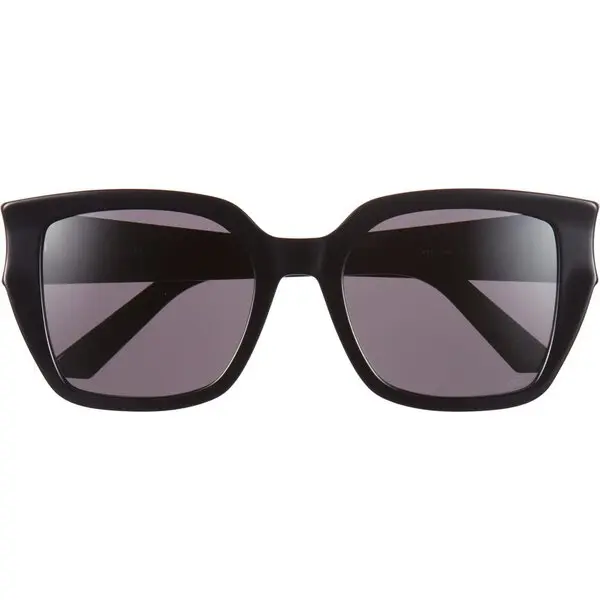 Dior Glow S1i Square Sunglasses - Shiny Black / Smoke