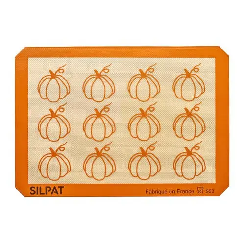 SILPAT Premium Pumpkin Non-stick Half Sheet Baking Mat - Orange