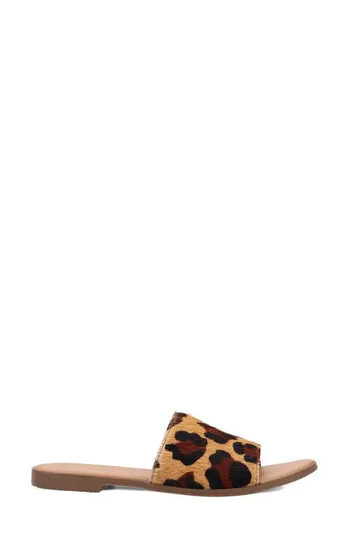 DINGO Tabby Calf Hair Slide Sandal