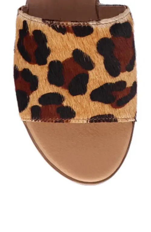 DINGO Tabby Calf Hair Slide Sandal