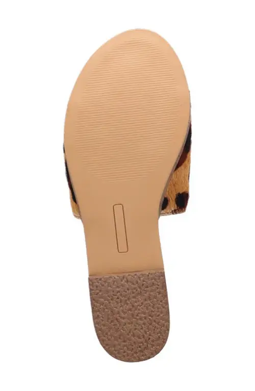 DINGO Tabby Calf Hair Slide Sandal