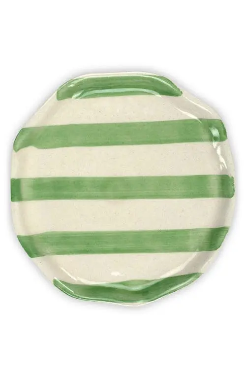 CASA AMAROSA Stripe Plate - Green