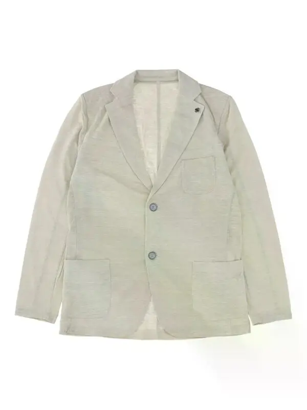 GRAN SASSO Linen Single-breasted Blazer