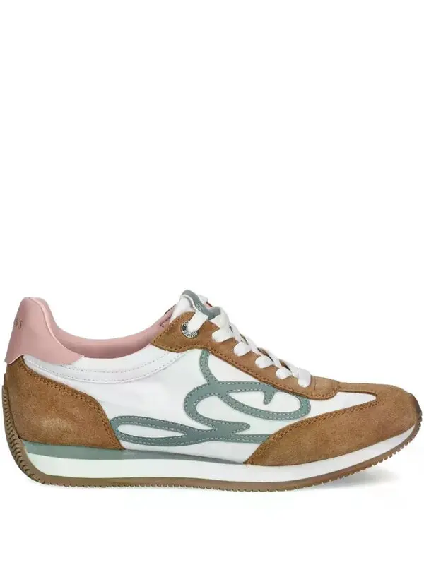 Guess Skroll Suede-paneled Lace-up Sneakers