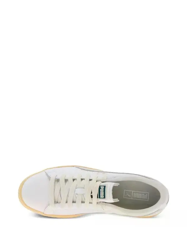 PUMA Clyde Vintage Leather Sneakers - White