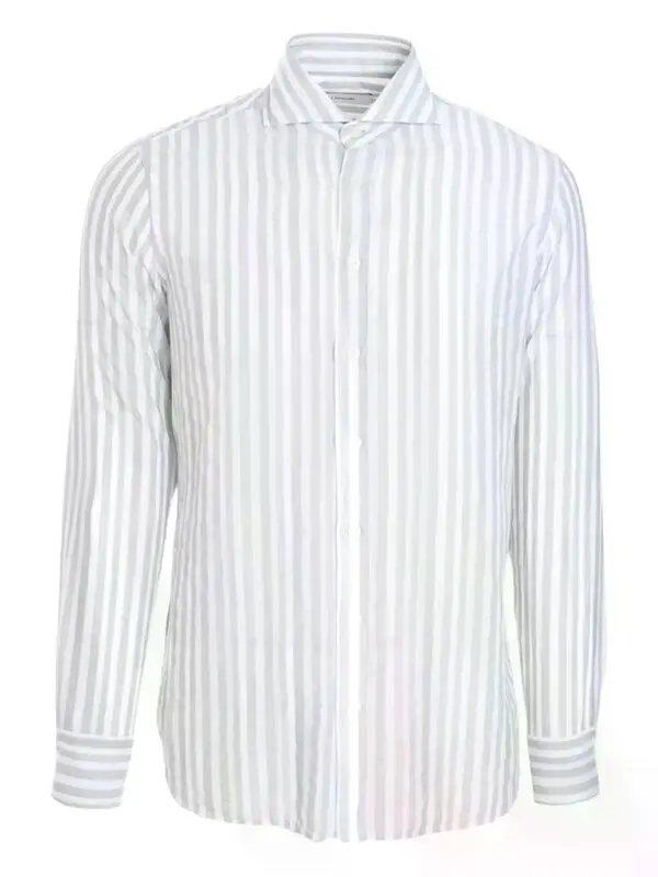 LARDINI Striped Button-up Shirt